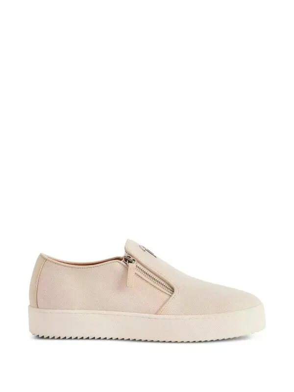 GIUSEPPE ZANOTTI Zip-fastening Sneakers - Neutrals