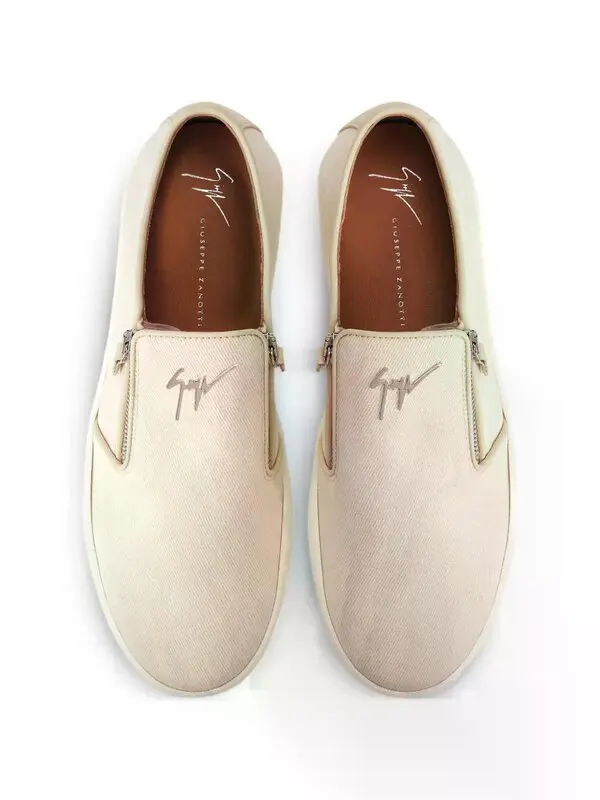 GIUSEPPE ZANOTTI Zip-fastening Sneakers - Neutrals