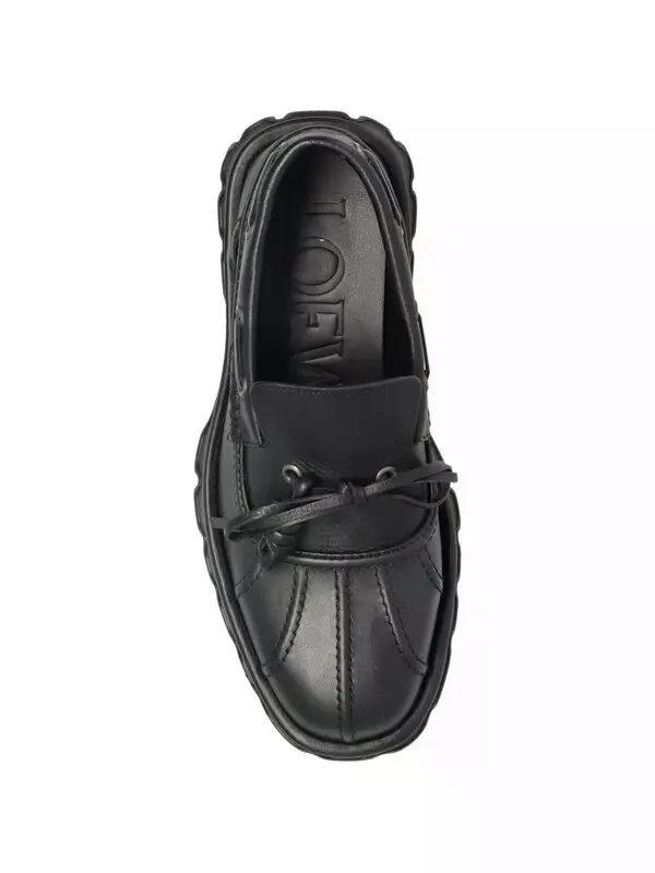 Loewe Lace-up Lug-sole Loafers