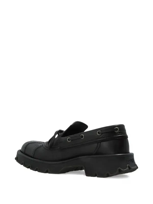 Loewe Lace-up Lug-sole Loafers