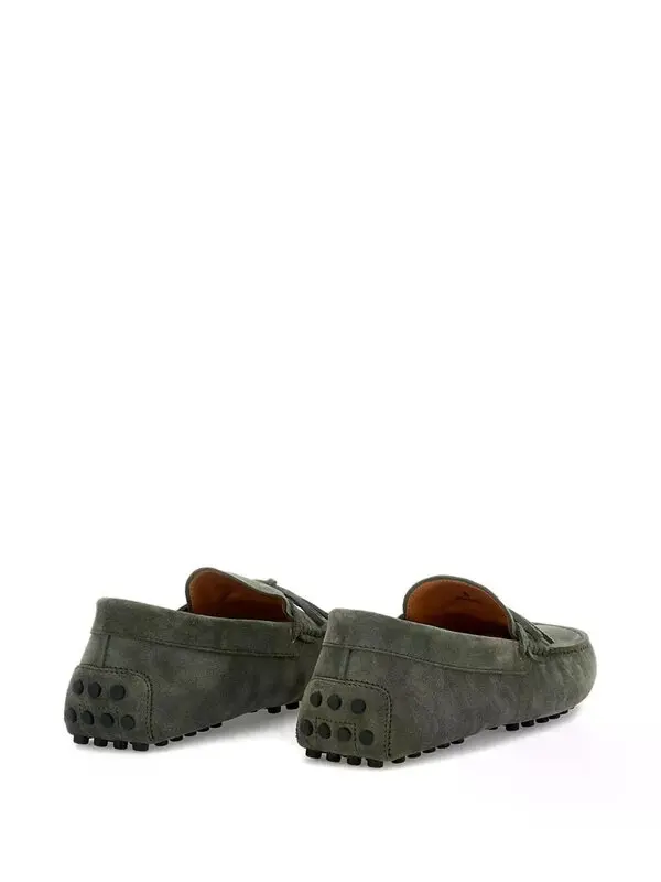 TOD'S Topstitching Tie-detail Flat Shoes