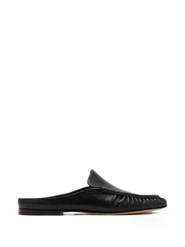 Vince Gathered Mules - Black