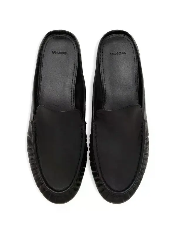 Vince Gathered Mules - Black