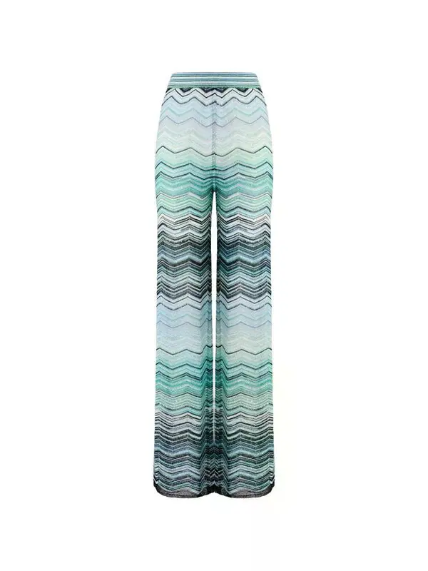 Missoni Chevron-pattern Wide Leg Trousers