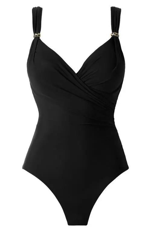 Miraclesuit Razzle Dazzle Siren One-piece Swimsuit - Black