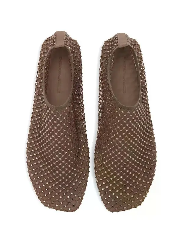 Christopher Esber Net-embellished Ballet Flats