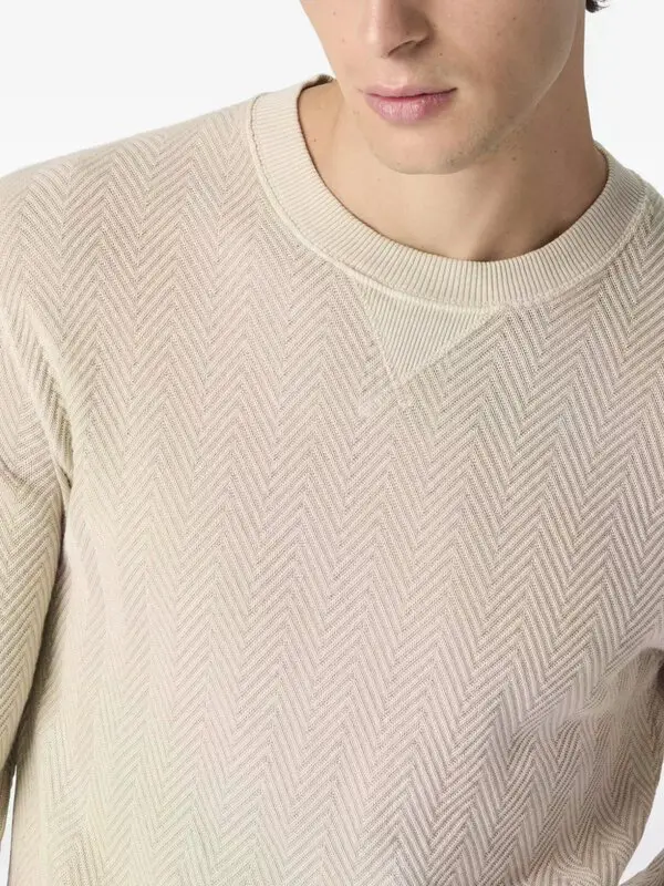 Missoni Herringbone Pattern Crew-neck Sweater