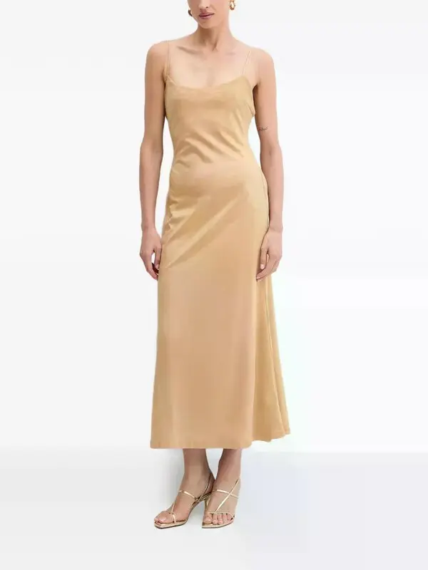 Bardot Slip Midi Dress - Neutrals