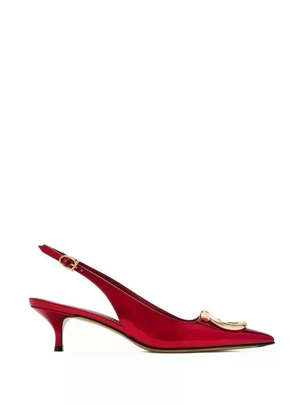 FERRAGAMO Sara Slingback Pumps - Red