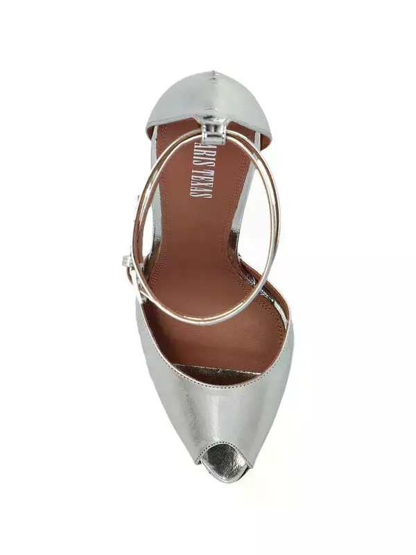 Paris Texas Tone Peep Toe Ankle Strap Pumps