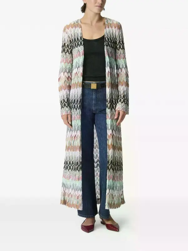 Missoni Zigzag Patterned Coat - Neutrals