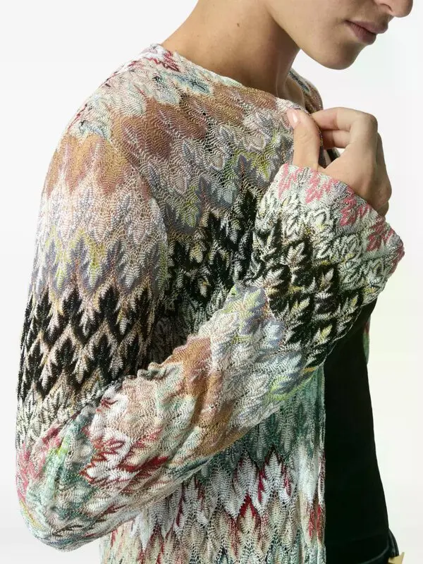 Missoni Zigzag Patterned Coat - Neutrals