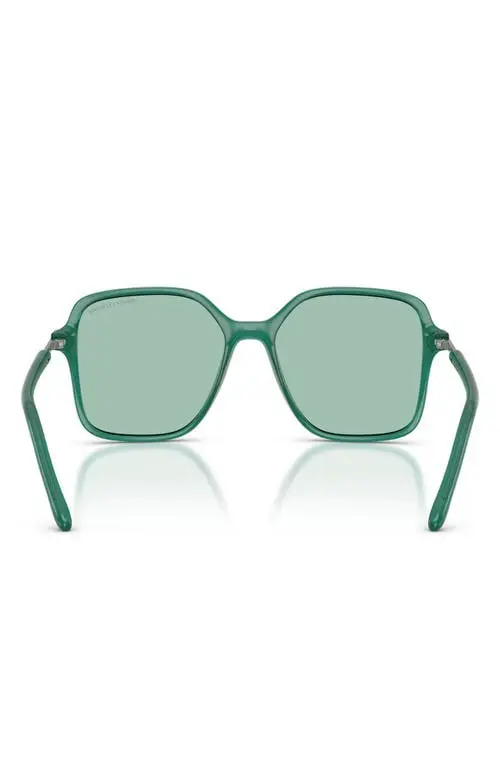 Armani Exchange 53mm Butterfly Sunglasses - Shiny Opal Teal/green
