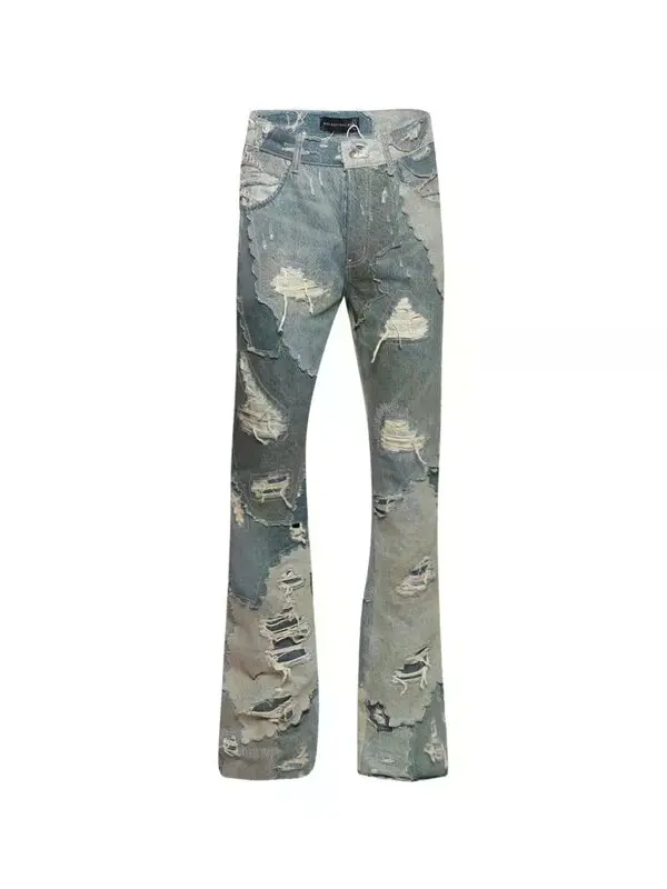 WHO DECIDES WAR Unearthed Distressed Jeans - Blue