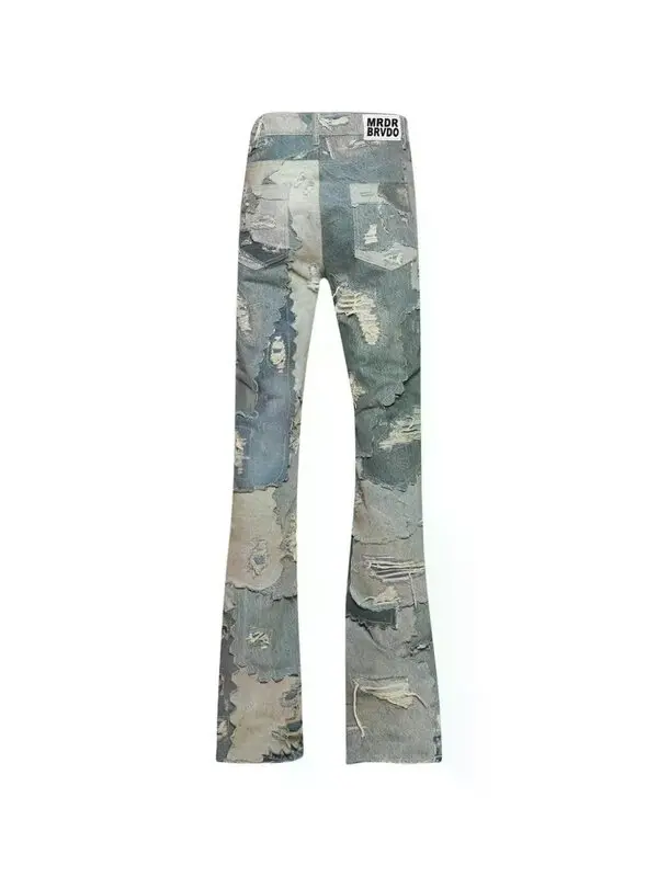WHO DECIDES WAR Unearthed Distressed Jeans - Blue