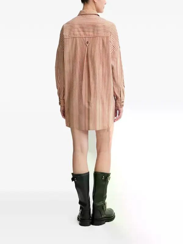 SESSUN Striped Mini Shirt Dress