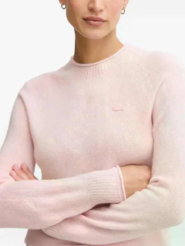 Lacoste 3d Knitted Crew-neck Sweater