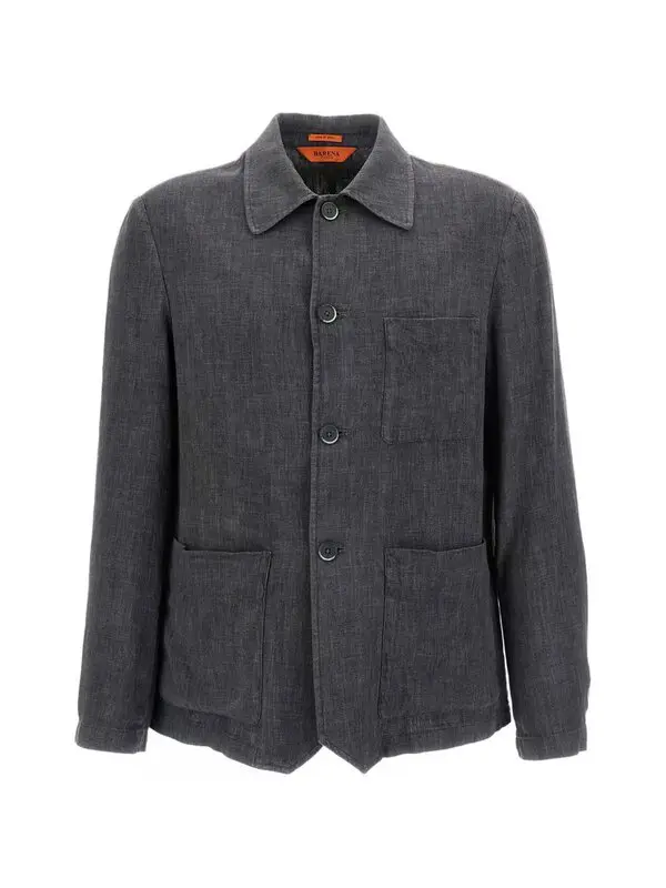 Barena Venezia Button Patch-pocket Overshirt - Grey