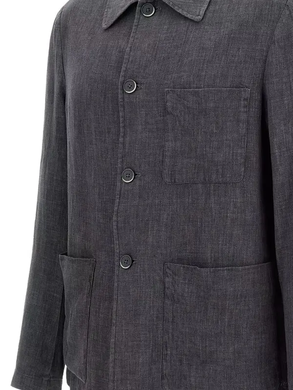 Barena Venezia Button Patch-pocket Overshirt - Grey