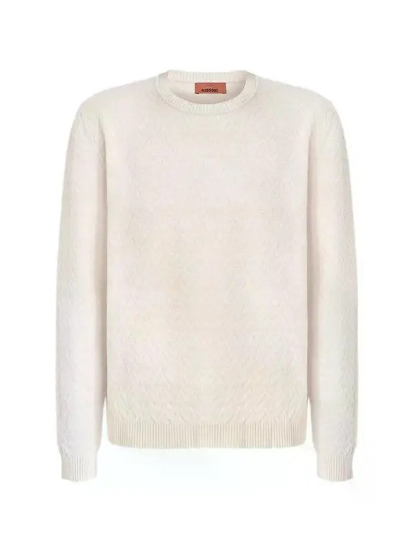 Missoni Textured Knit Crew Neck Sweater