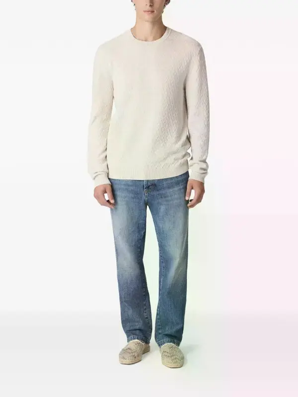 Missoni Textured Knit Crew Neck Sweater