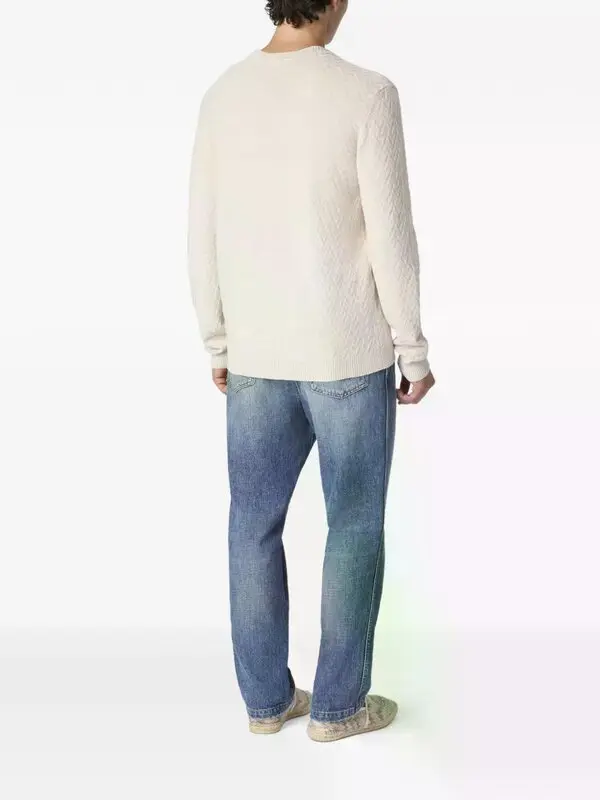 Missoni Textured Knit Crew Neck Sweater