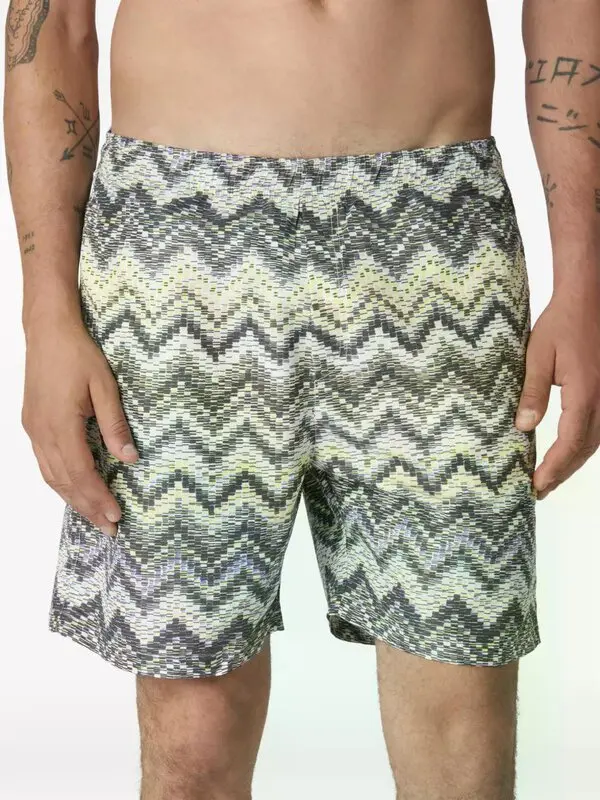 Missoni Zigzag-pattern Swim Shorts
