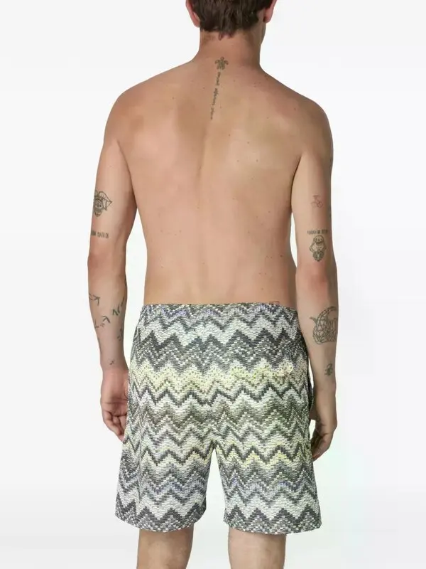 Missoni Zigzag-pattern Swim Shorts