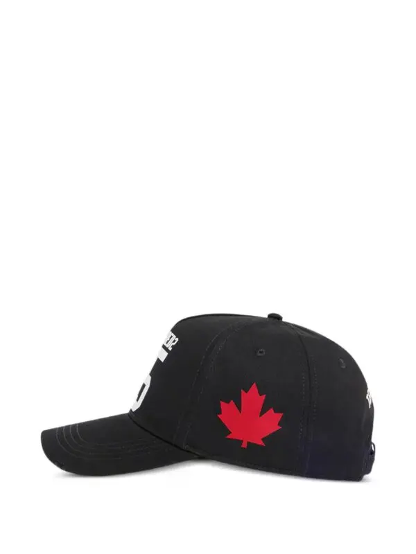 Dsquared2 Wild 2" Baseball Cap With Maple Leaf Motif