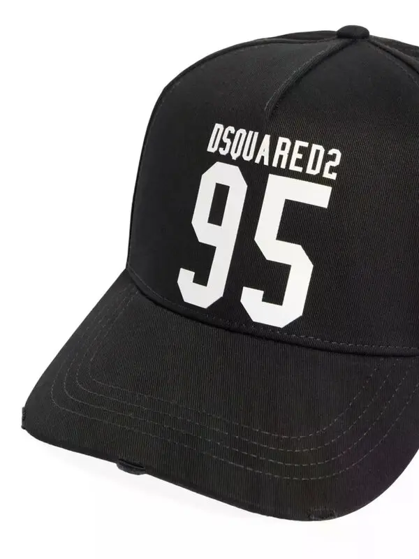 Dsquared2 Wild 2" Baseball Cap With Maple Leaf Motif