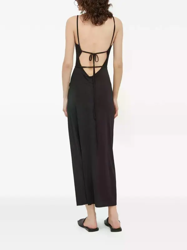 RÉSUMÉ Tie-waist Open-back Midi Dress