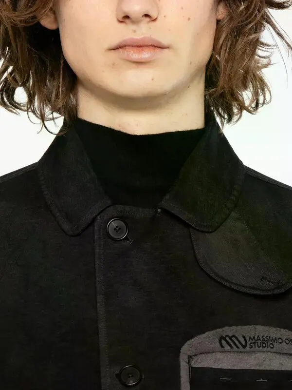 MASSIMO OSTI STUDIO Buttoned Jacket - Black