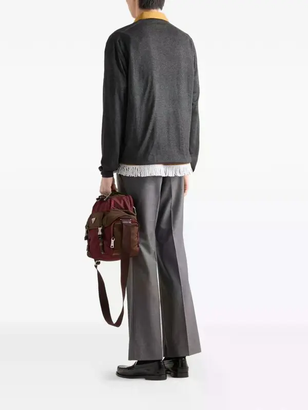 Prada V-neck Sweater - Grey