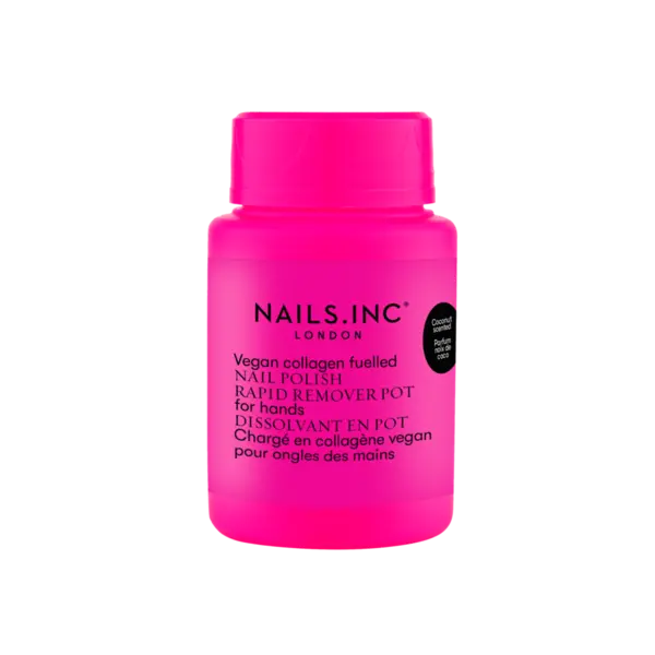 NAILS.INC Vegan Collagen Fueled Coconut Scented Nail Polish Rapid Remover Pot - One-color