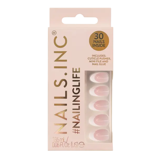 NAILS.INC Nailinglife It's Giving Gracie Classic French Tip Almond-shaped Press-on Nails - One-color