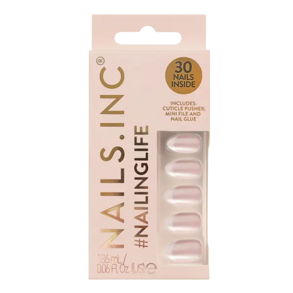 NAILS.INC Nailinglife All Out Olivia Glaze French Tip Press-on Nails - One-color