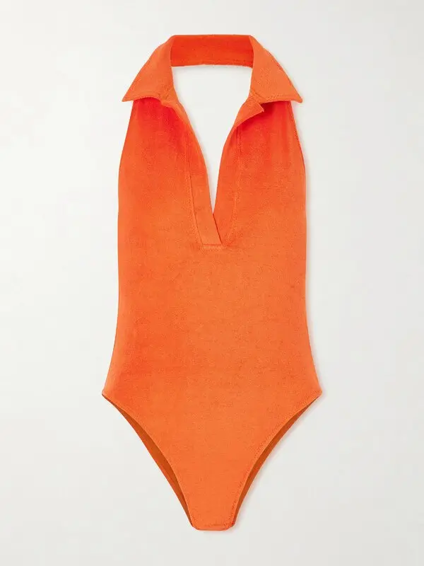 Lisa Marie Fernandez Terry Swimsuit - Orange