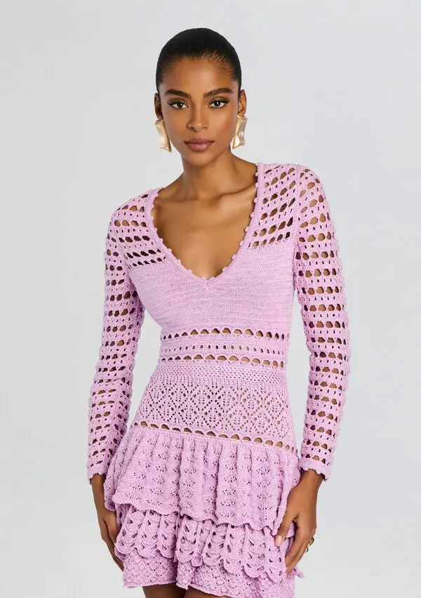 Retrofete Lujayn Crochet Dress