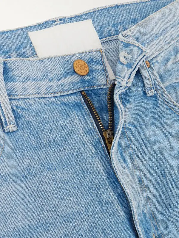 MOTHER The Lemon Twist Mid-rise Wide-leg Jeans - Blue