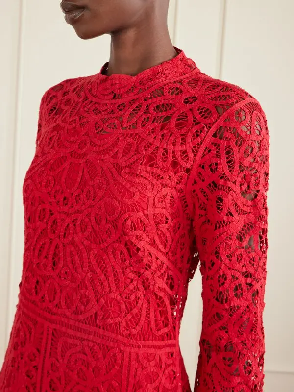 Sea Adelina Guipure Lace Maxi Dress