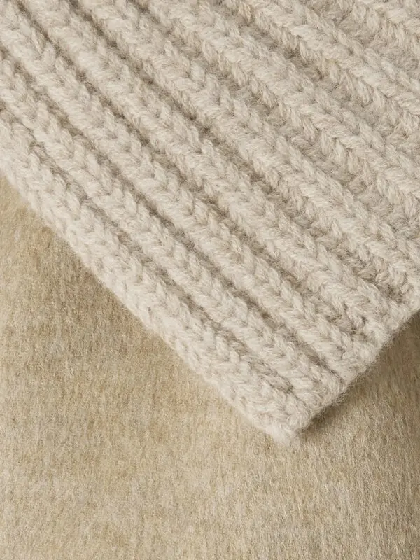 JOSEPH Ribbed-knit Trimmed Wool And Cashmere-blend Jacket