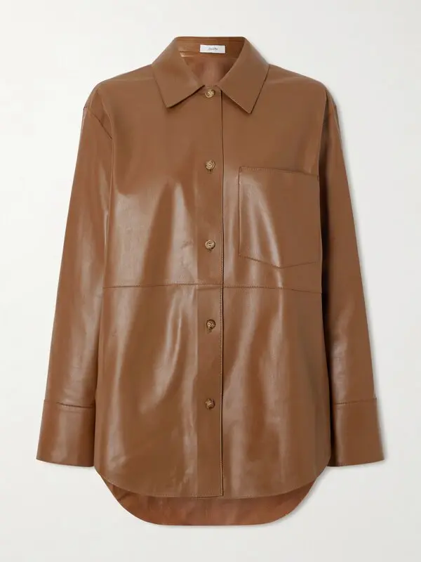 JOSEPH Penna Leather Shirt