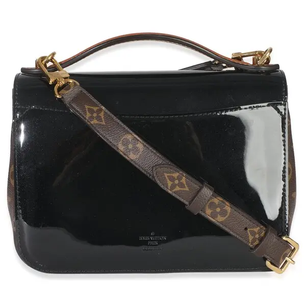 LOUIS VUITTON Monogram Canvas Vernis Cherrywood Bb - Black
