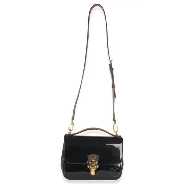 LOUIS VUITTON Monogram Canvas Vernis Cherrywood Bb - Black