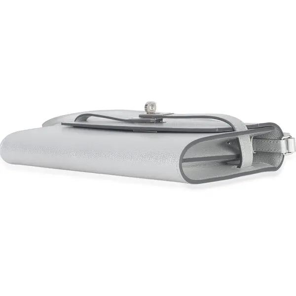 Hermès Argent Metallic Kelly Wallet To Go - Silver