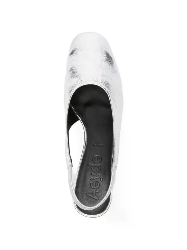 AeydĒ Dua Slingback Pumps - Silver