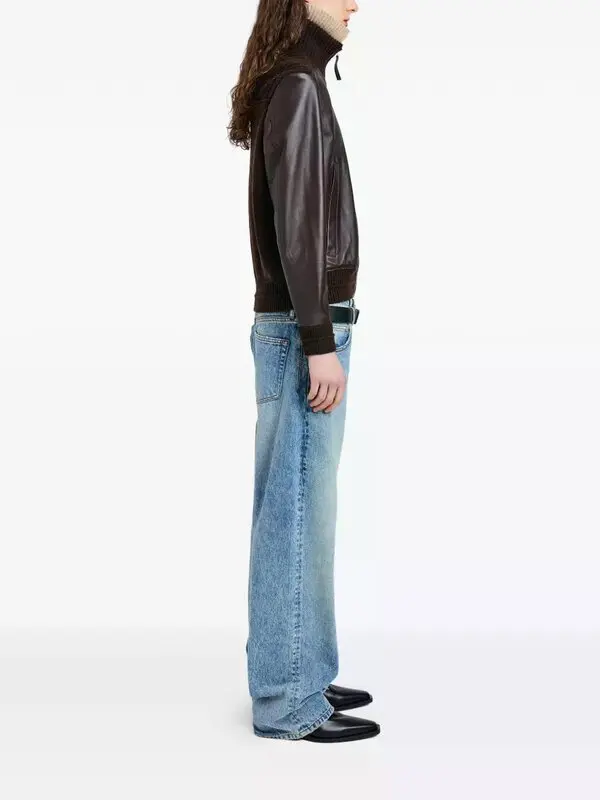 Proenza Schouler White Label Elenora Panelled Leather Jacket - Brown