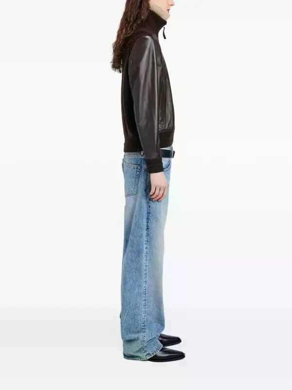 Proenza Schouler White Label Elenora Panelled Leather Jacket - Brown