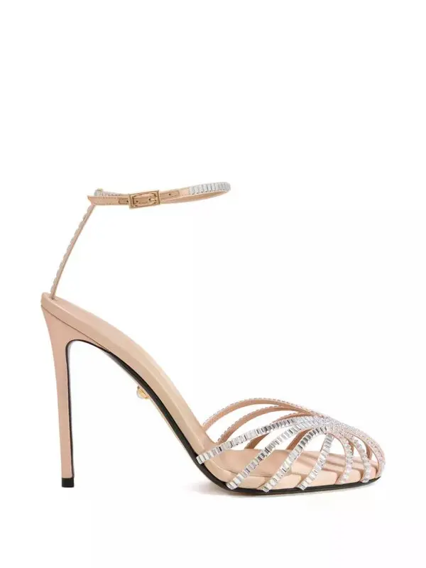 ALEVI MILANO 110mm Penelope Kim Heeled Sandals - Neutrals