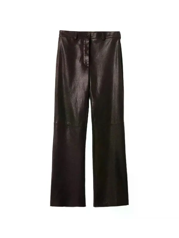 Miu Miu Relaxed Fit Leather Trousers